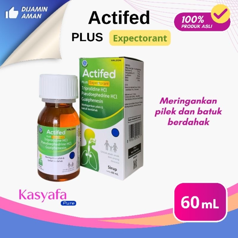 Jual Actifed Hijau Plus Expectorant Sirup 60 mL untuk Pilek dan Batuk Berdahak | Shopee Indonesia
