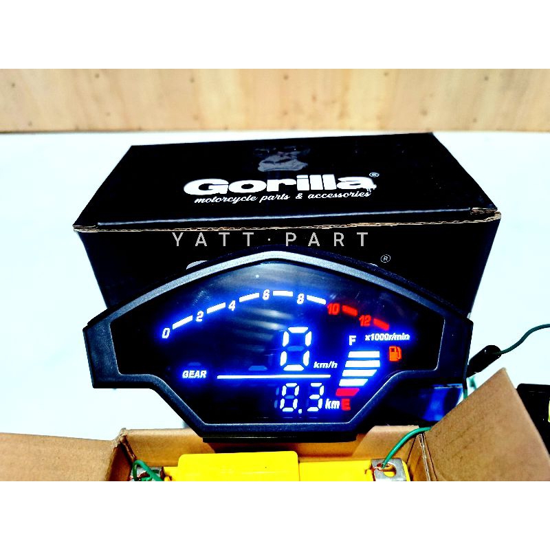 Jual Speedometer Digital Gpx Import Gorilla Set Sensor Magnit ...