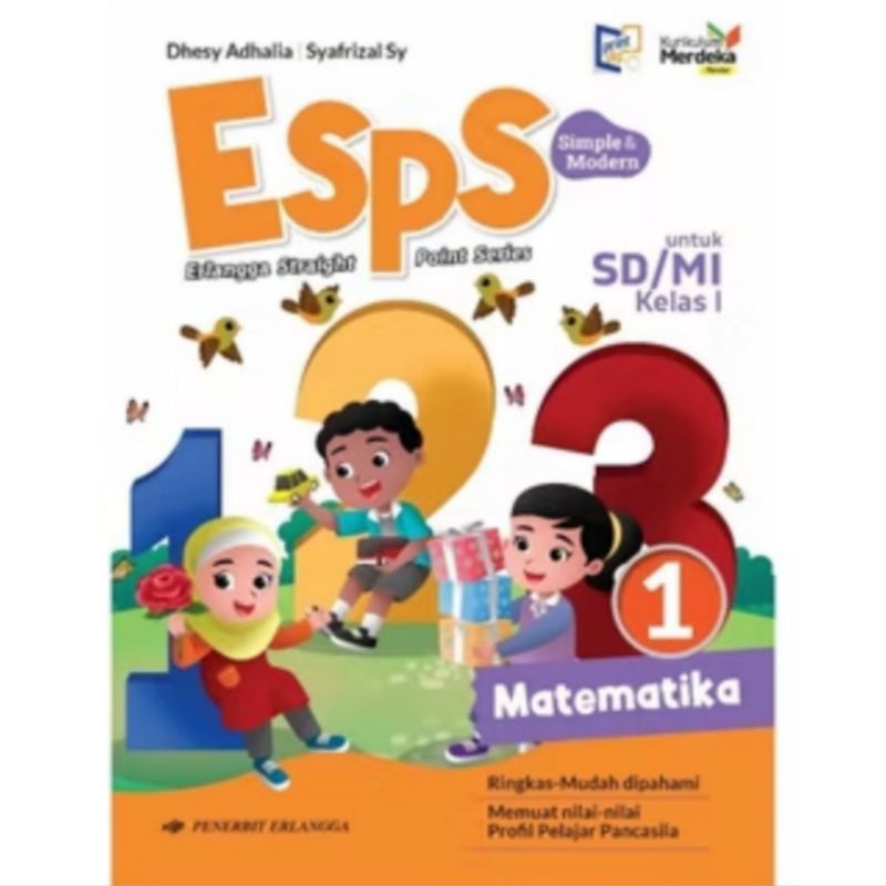 Jual BUKU ESPS MATEMATIKA KELAS 1 SD/MI KURIKULUM MERDEKA REVISI ERLANGGA | Shopee Indonesia