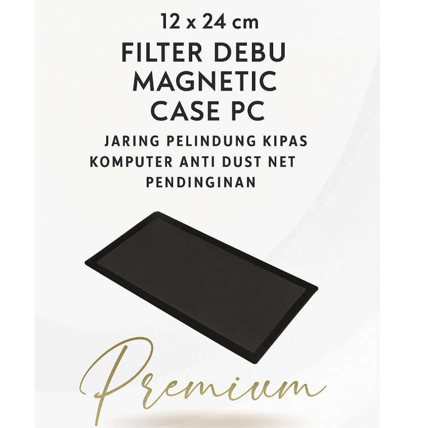 Jual 12 x 24 cm Filter Debu Magnetic Case PC Jaring Pelindung Kipas ...
