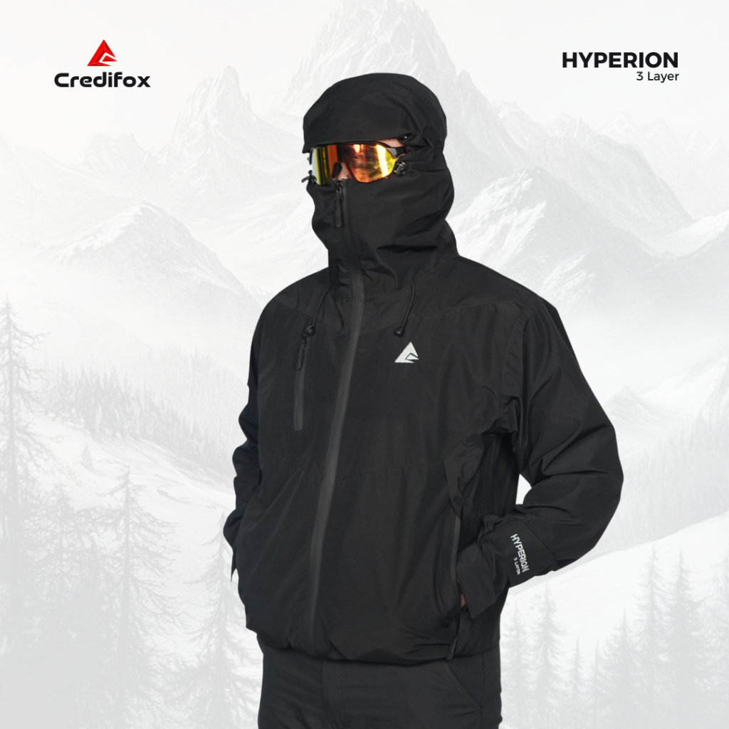 Jual CREDIFOX Jaket Gunung Gorpcore Hyperion 3 Layer Full Seamsealed ...
