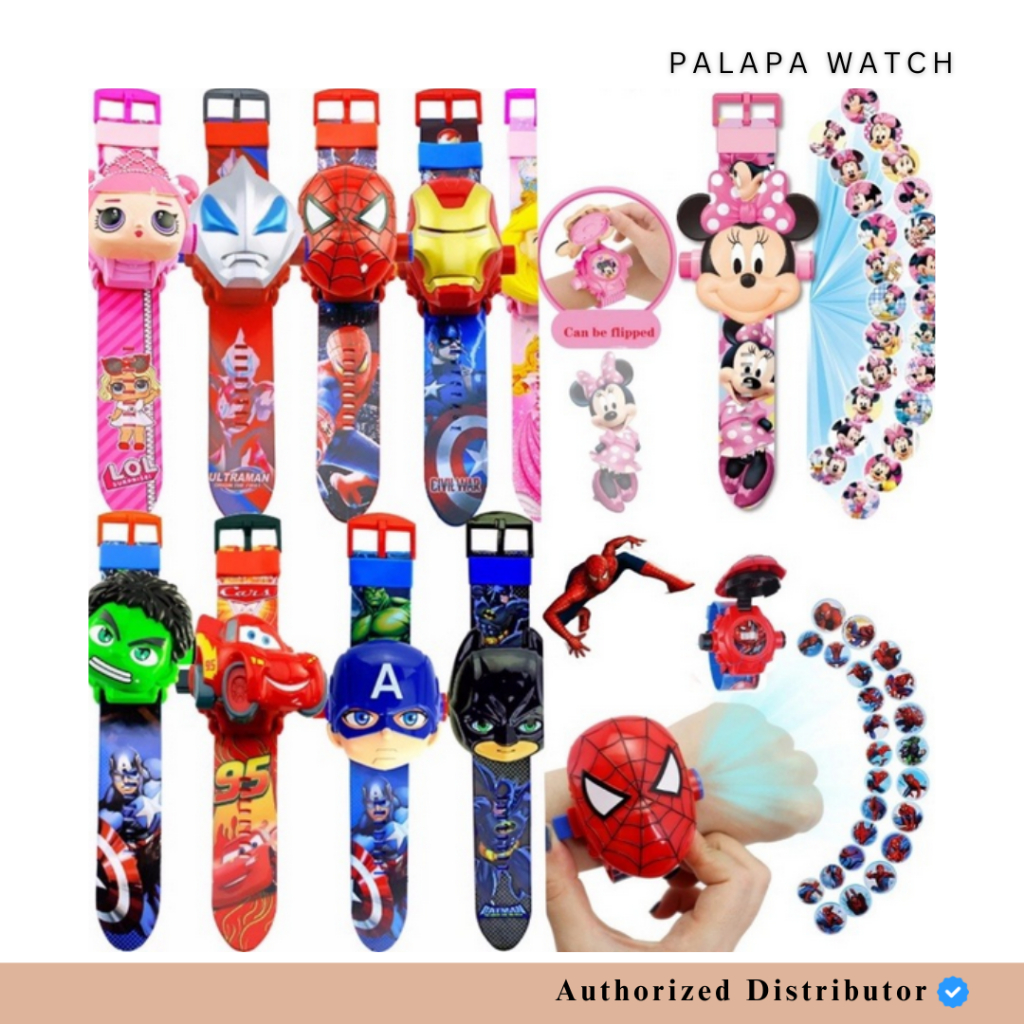 Jual Jam Tangan Anak Laser Proyektor LED Digital Kepala Jumbo Karakter ...