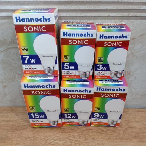 Jual Lampu Hannoch SONIC 3W 7W 9W 12W 15W 20W 25W 30W Cool Daylight ...