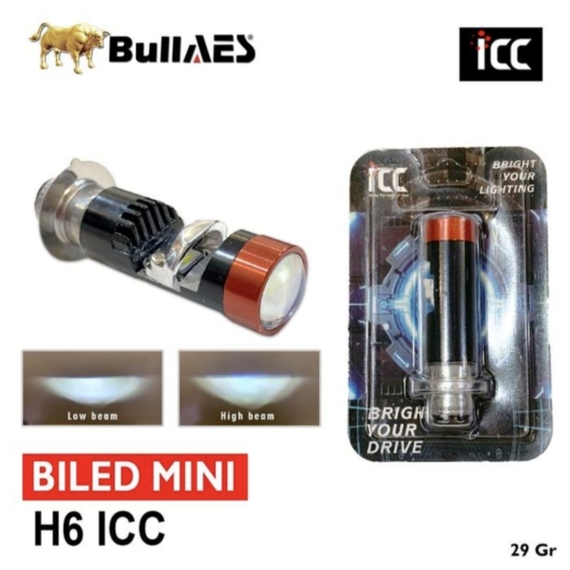 Jual Lampu Bohlam LED Motor H6 Biled Mini Laser H6 Bluelens ICC ...