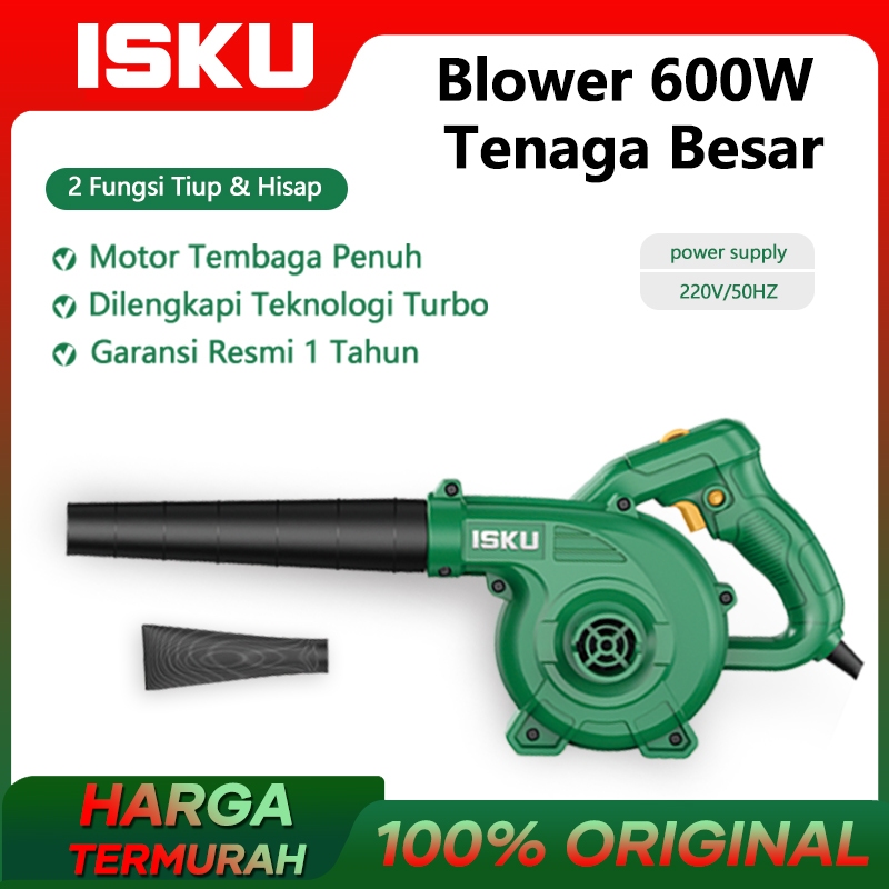 Jual ISKU Blower Industri 600W 15000 RPM 3.5m³/menit Ventilasi Pabrik ...