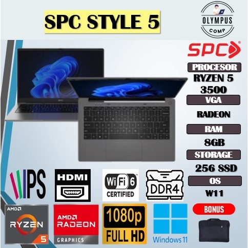 Jual SPC STYLE 5 RYZEN 5 3500 8GB 256GB 14.0FHD IPS BLIT | Shopee Indonesia