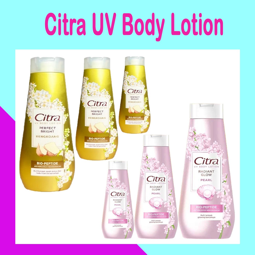 Jual Citra Hand And Body Lotion Perfect Bright/Radian Glow Pearl Uv 60/110/210ml | Shopee Indonesia