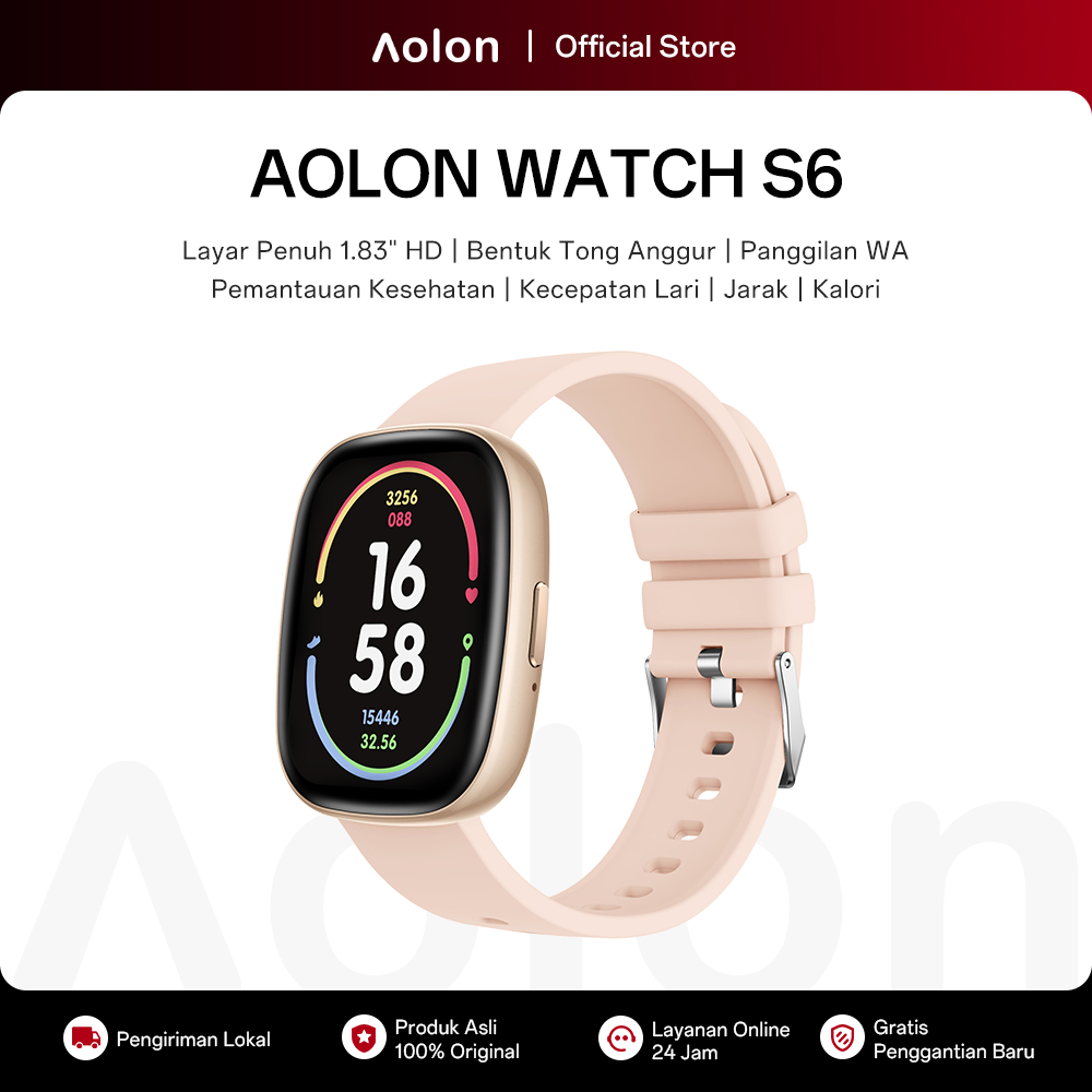 Jual Aolon Huafit S6 Smartwatch Wanita Original | Fashionable Design ...