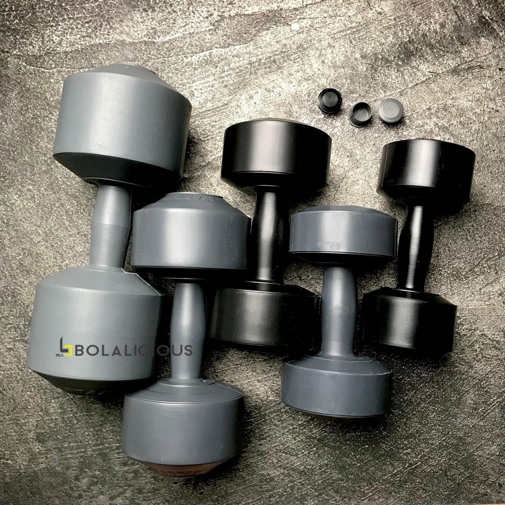 Jual Barbel Kosongan Dumbell Plastik PVC Tebal 3kg 5kg 7kg 10kg | Shopee Indonesia