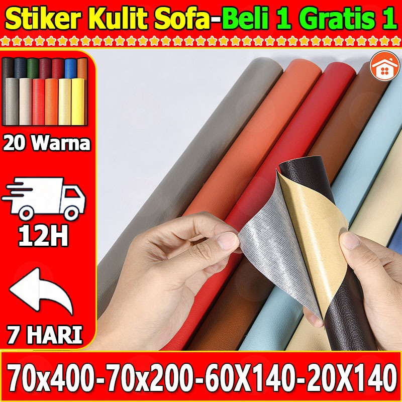Jual Beli 1 Gratis 1 COD 200cm*70cm Lem impor yang kuat Sticker Kulit ...