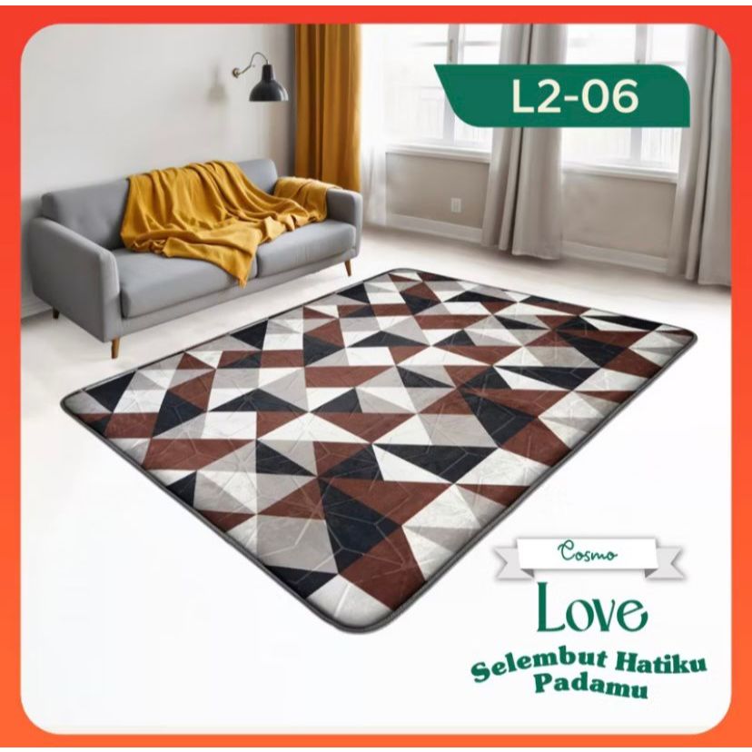 Jual Arizona Karpet Tebal 140x190 Cosmo Love Hope Carpet Malaysia ...