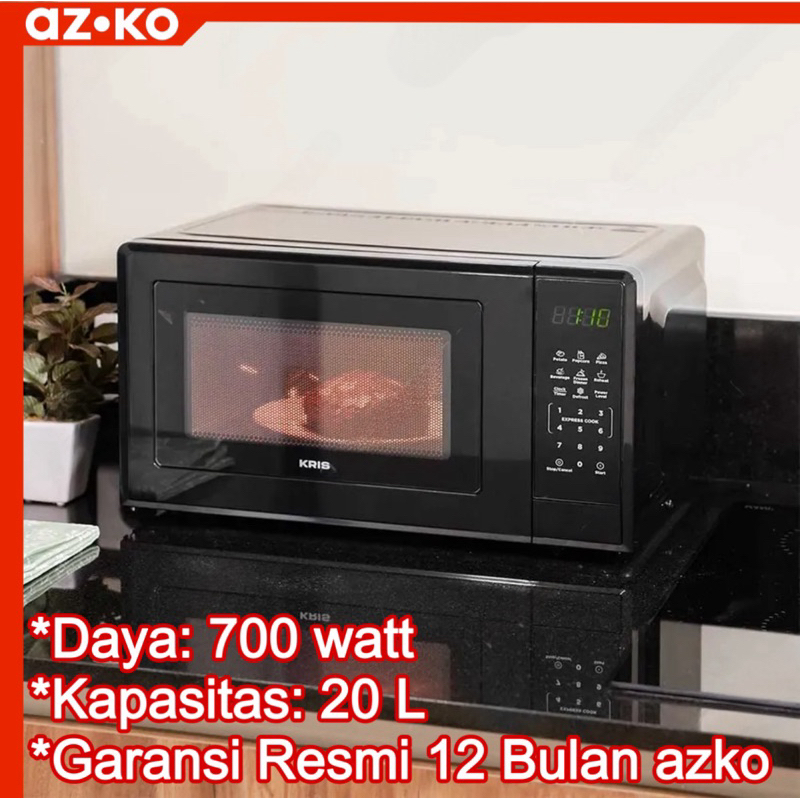 Jual Kris Microwave Oven Digital 20 Ltr Oven Listrik Low Watt Hitam ...