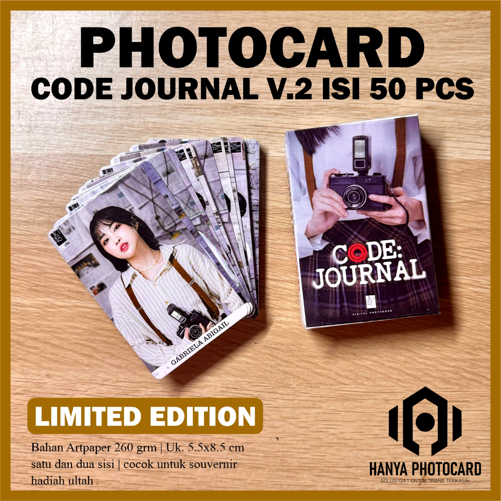 Jual " Photocard JKT48 Edisi Code Journal Varian 2 Duasisi Isi 50 Pcs (Free Gantungan Kunci dan ...