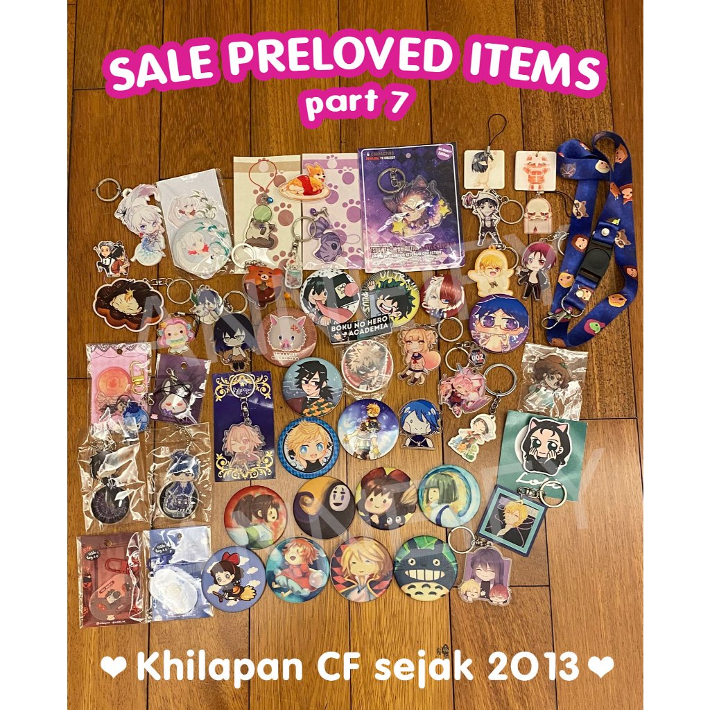 Jual SALE Ganci Keychain Akrilik Pin Anime Lanyard Demon Slayer Kimetsu ...
