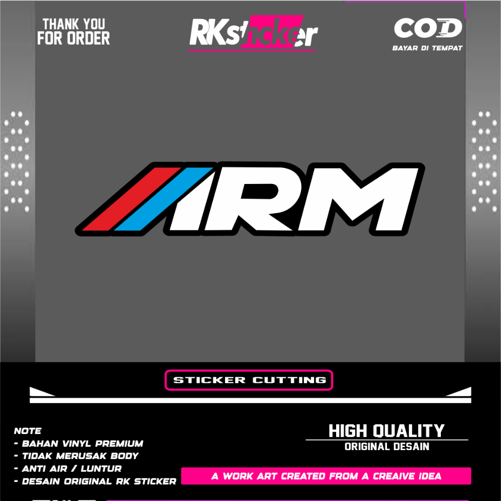 Jual Stiker logo ARM arumi cutting sticker timbul | Shopee Indonesia