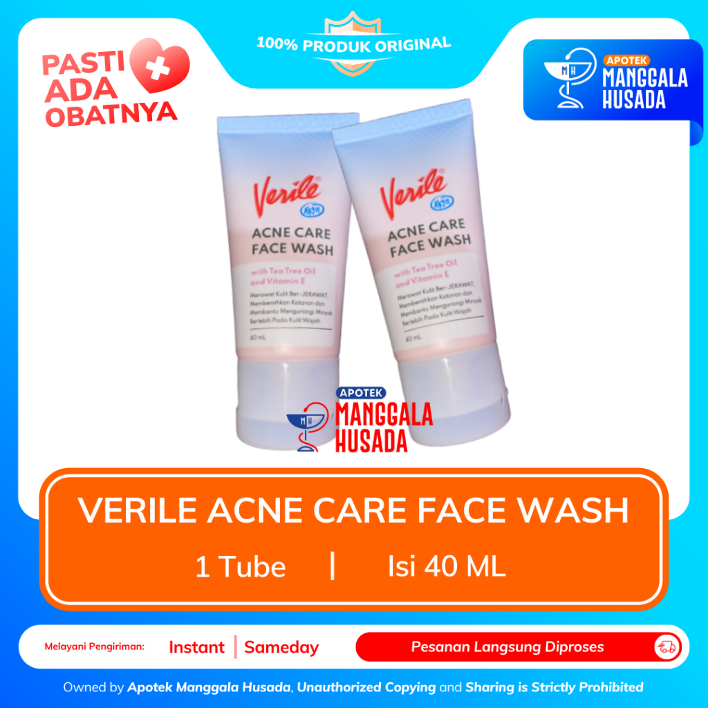 Jual VERILE ACNE CARE FACE WASH 40 ML | Shopee Indonesia