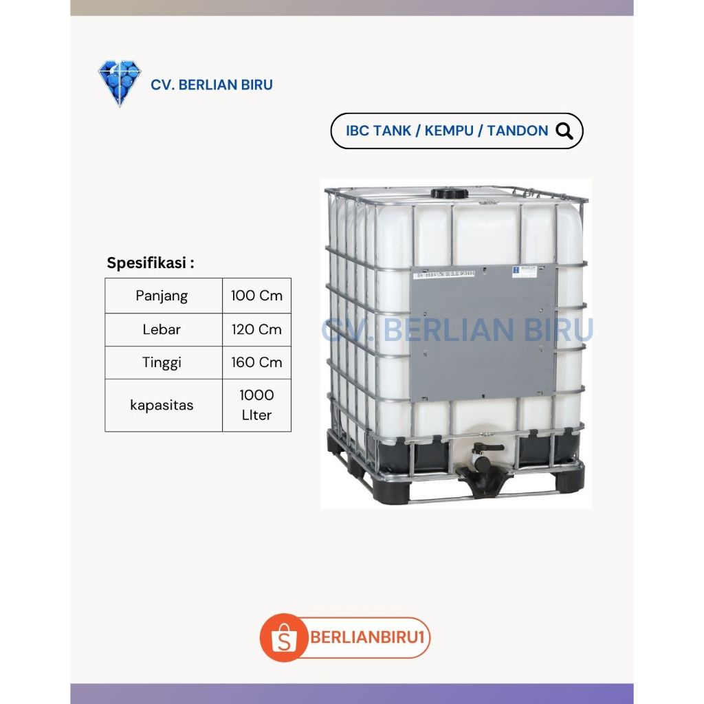 Jual ibc tank 1000 liter Harga Terbaik & Termurah April 2026 | Shopee ...