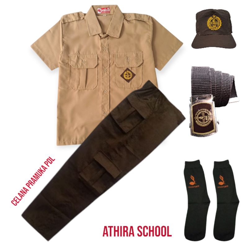 Jual Stelan Seragam pramuka penggalang SD laki laki baju pendek celana PDL panjang | Shopee ...