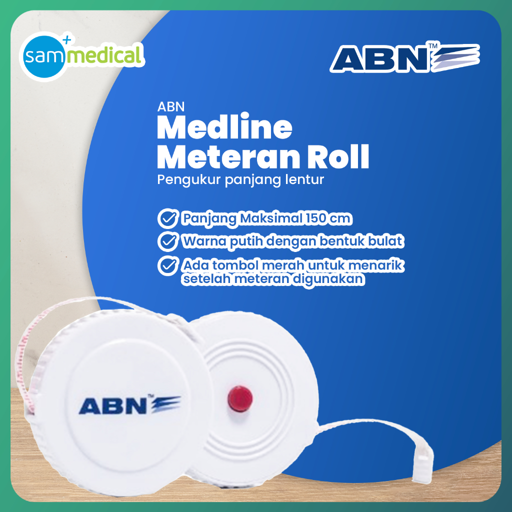 Jual ABN Measuring Tape / Meteran Rol 150 cm | Shopee Indonesia