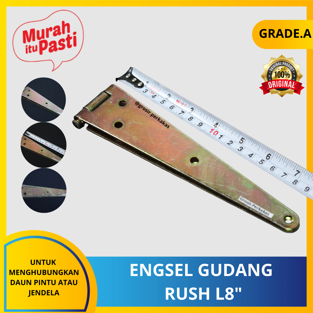 Jual ENGSEL GUDANG L8" inch. engsel pintu gerbang - pagar - garasi ...