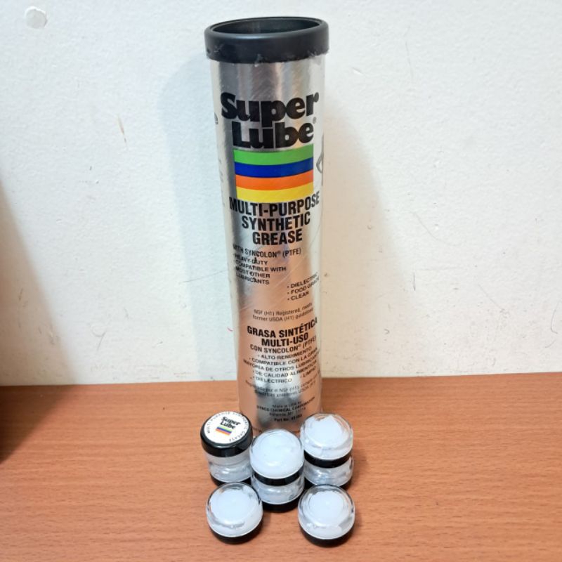 Jual Superlube syntenthic grease repack 5gram free kuas joyko | Shopee ...