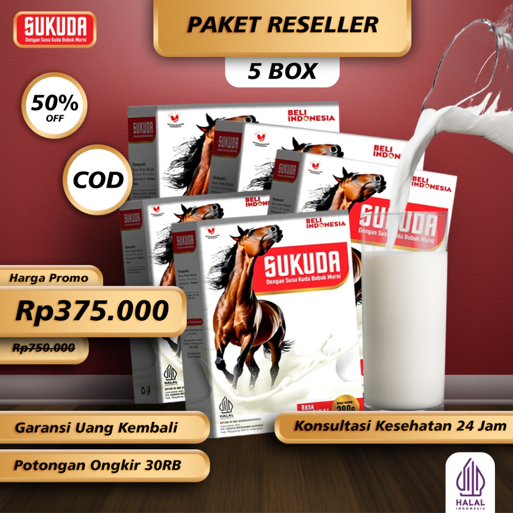Jual Sukuda Susu Kuda Liar Lombok Bubuk Kolostrum Murni Original 200 ...