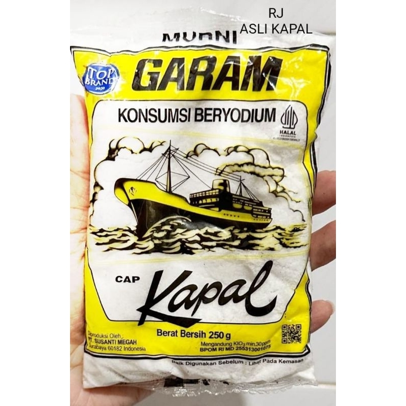 Jual GARAM CAP KAPAL ASLI 250GR (ORIGINAL) | Shopee Indonesia
