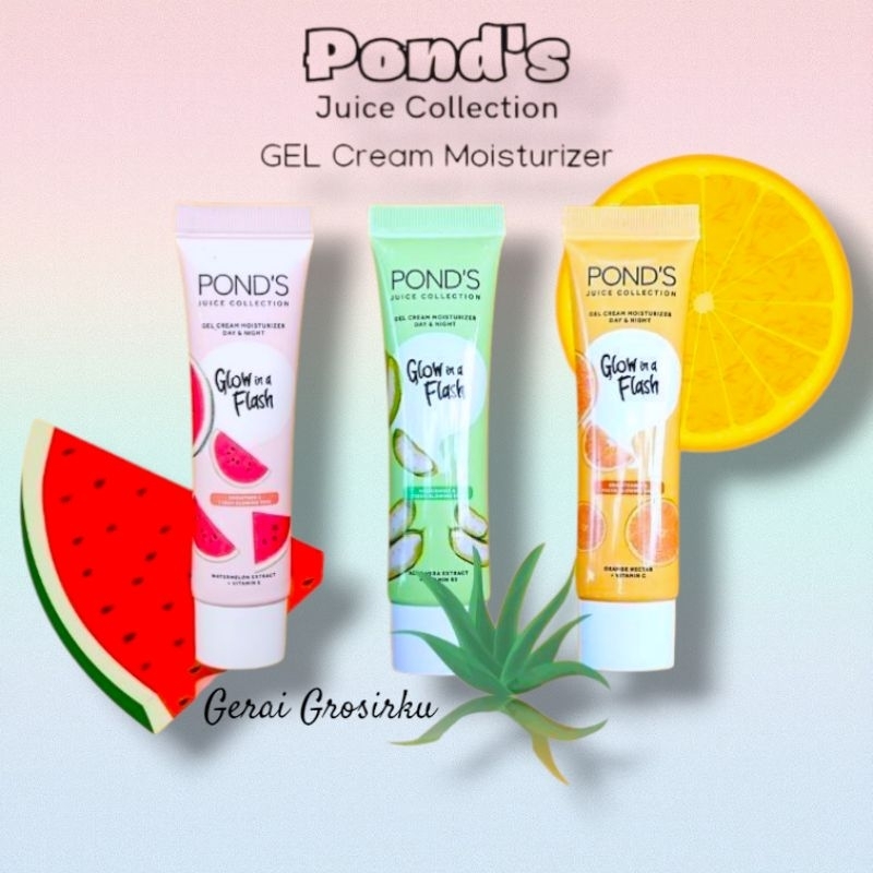 Jual PONDS Gel Cream Moisturizer Juice Collection Glow in a Flash isi ...