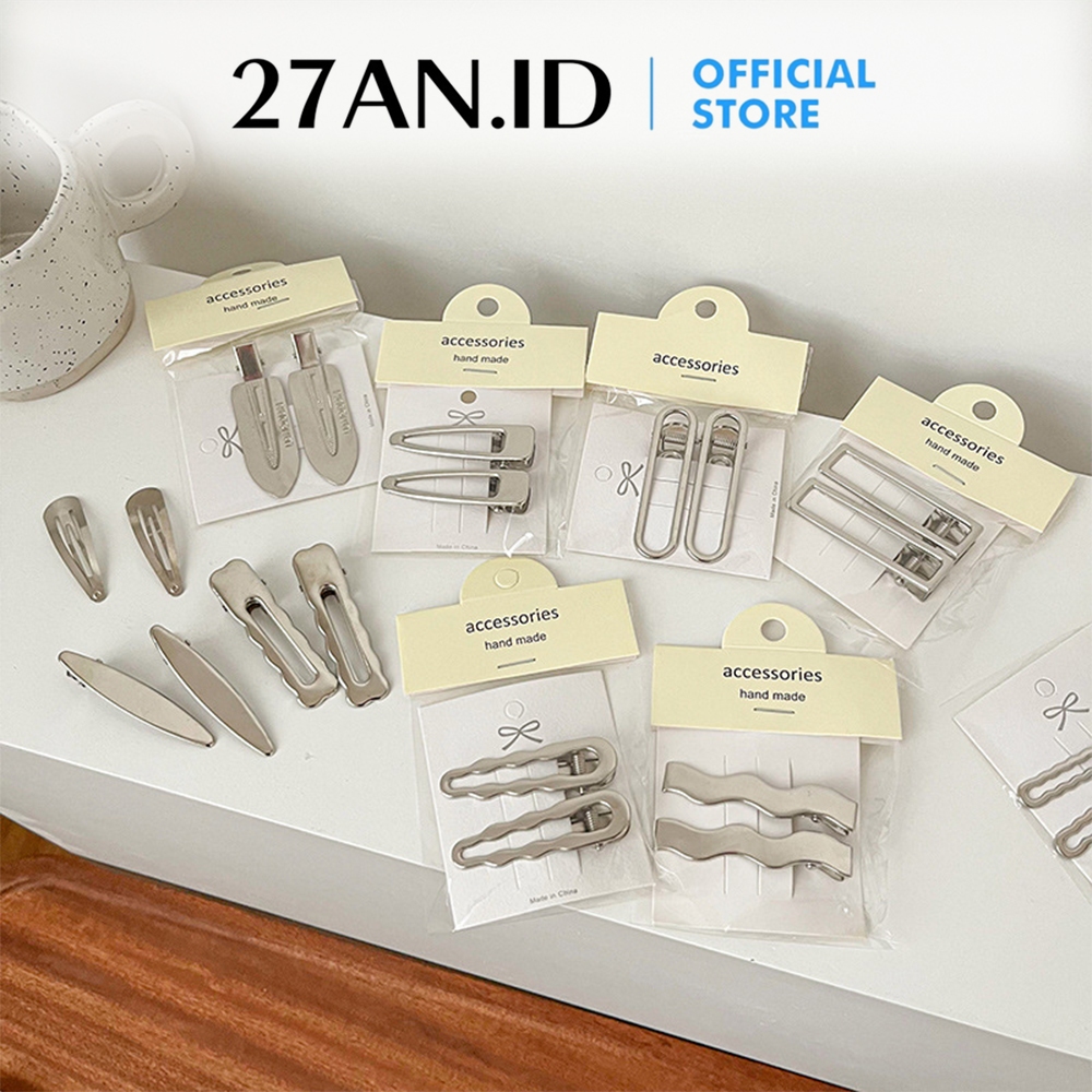 Jual (27AN.ID) Jepit Rambut H922 Set Isi 2 Pcs Bentuk Geometris ...