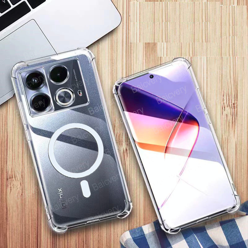 Jual Case Infinix NOTE 40 40s PRO 40 PRO PLUS MAGSAFE CLEAR TPU KORI ...