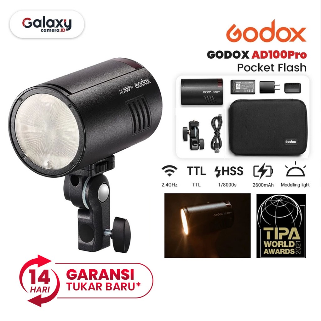 Jual Godox AD100Pro Pocket Flash | Godox AD-100 Pro | Godox AD 100 Pro ...