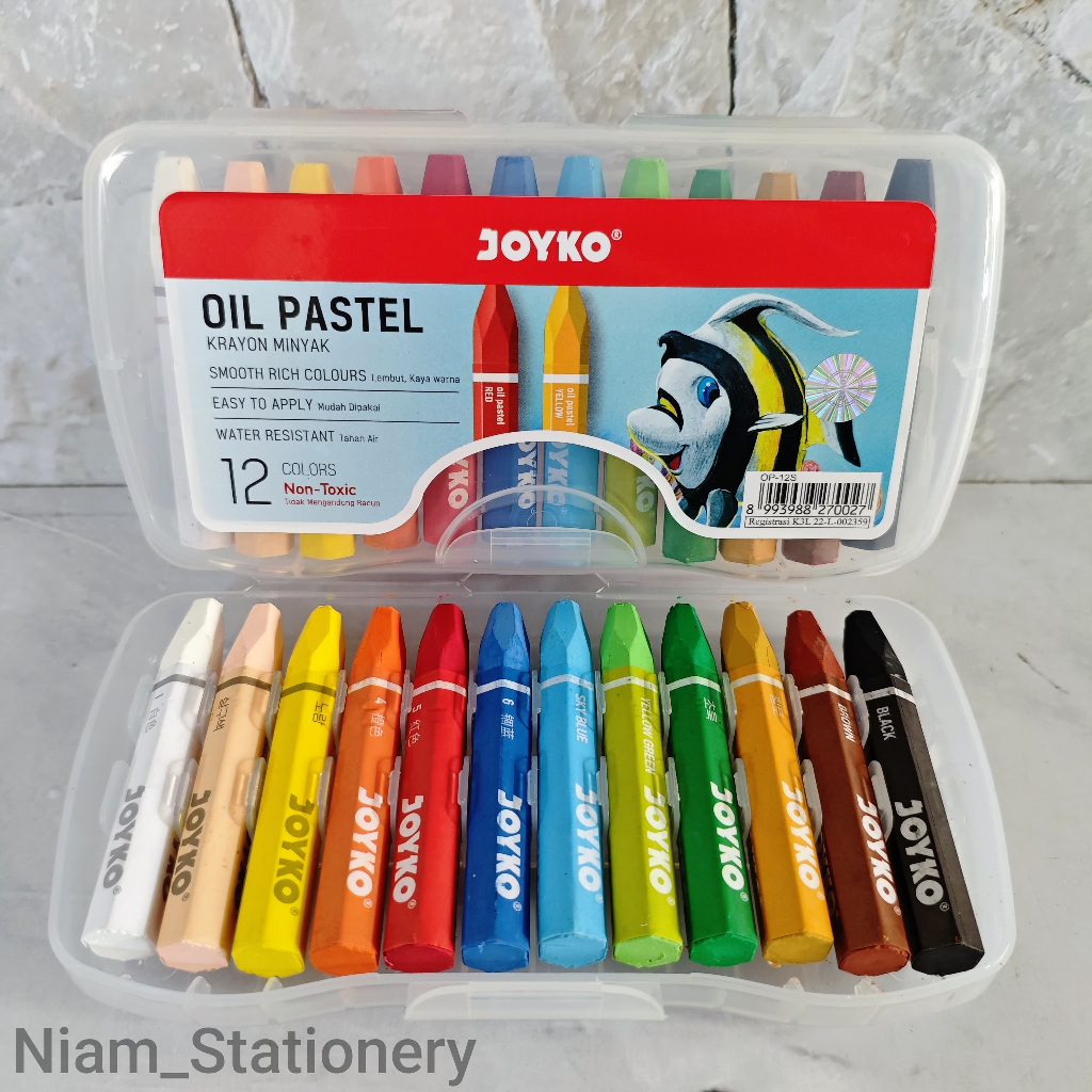 Jual Azka SATU SET ( 12 WARNA ) Oil Pastel Crayon Titi 12 Warna Titi ...