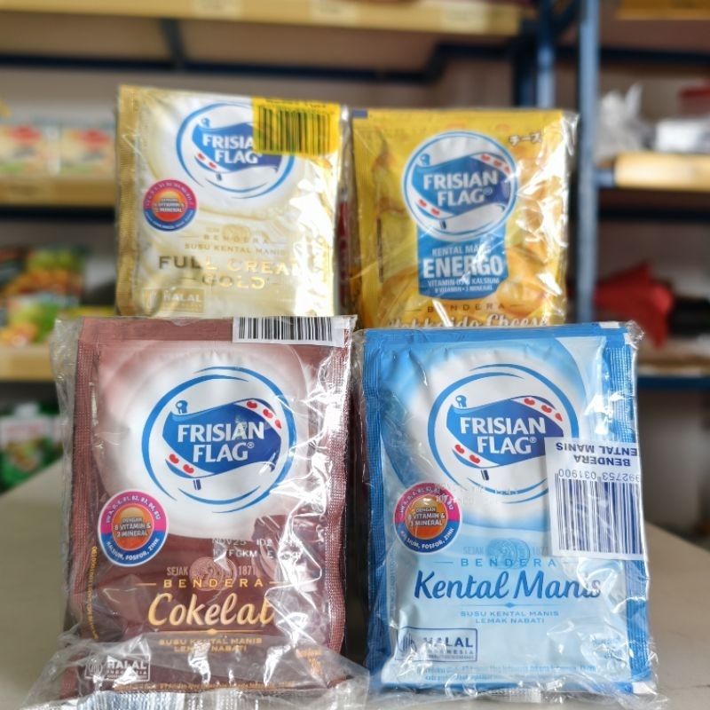 Jual Susu Kental Manis Bendera Sachet / SKM Bendera Putih / Susu ...