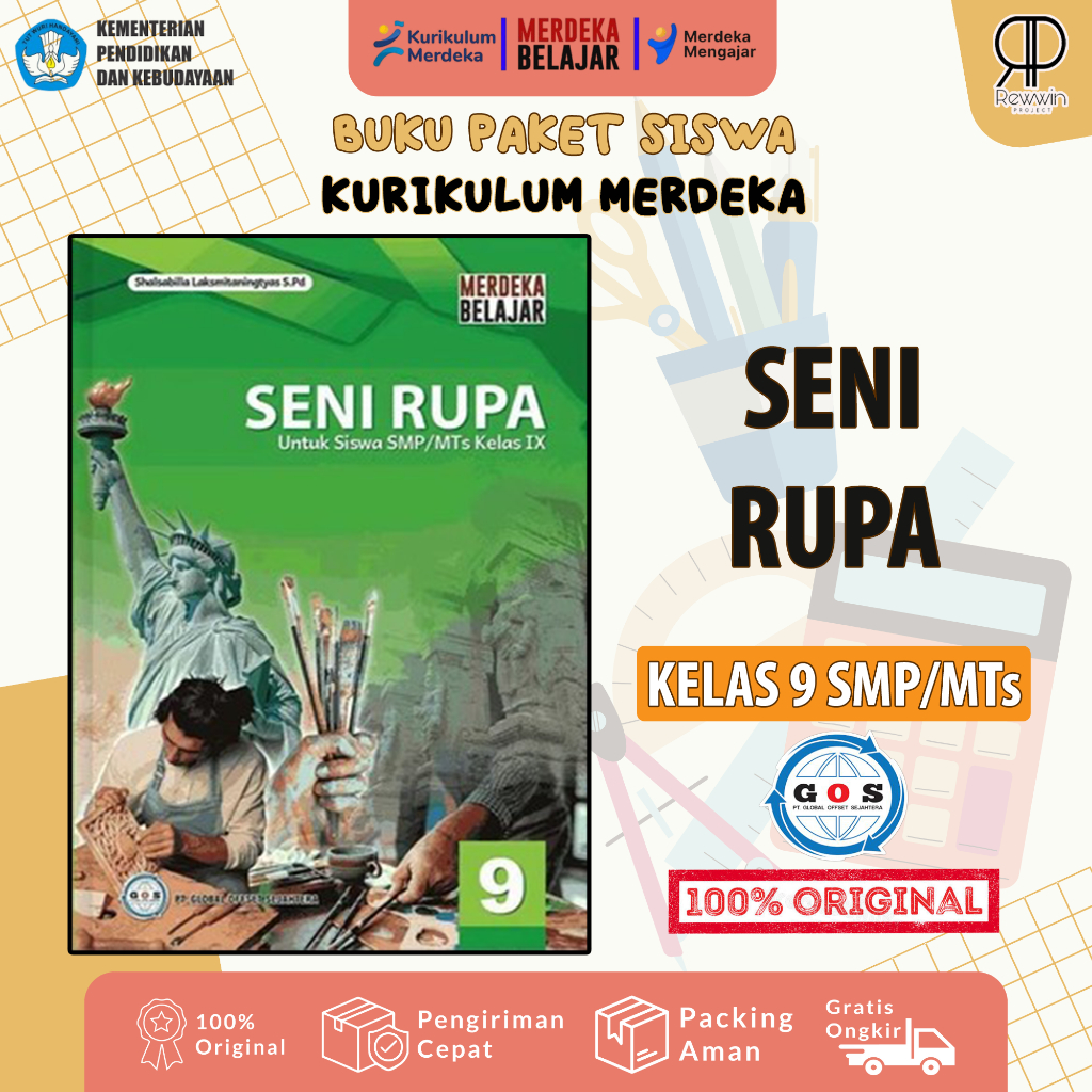 Jual Buku Siswa SENI RUPA Kelas 9 SMP/MTS Kurikulum Merdeka / Penerbit GOS | Shopee Indonesia