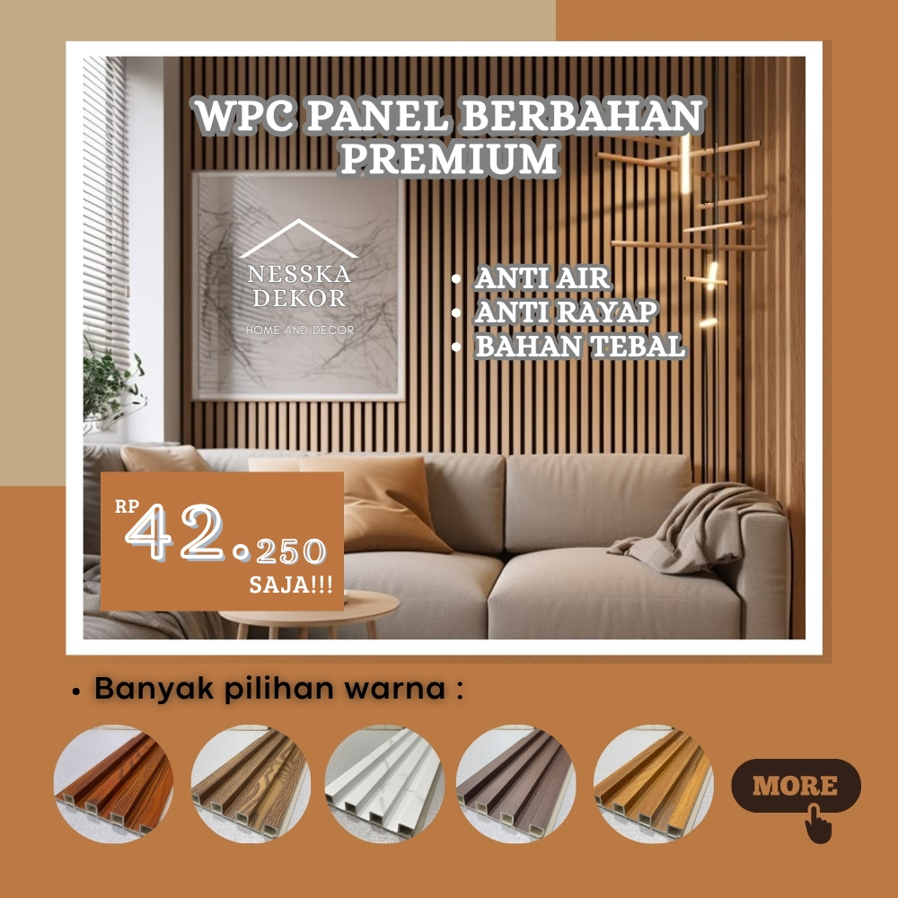Jual Wood Panel WPC Ukuran 145cm / ND WallPanel PVC / WPC Motif Kayu ...