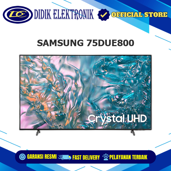 Jual SAMSUNG 75DUE800 Smart TV 75 Inch 4K UHD HDR 10+ Crystal Tizen OS ...