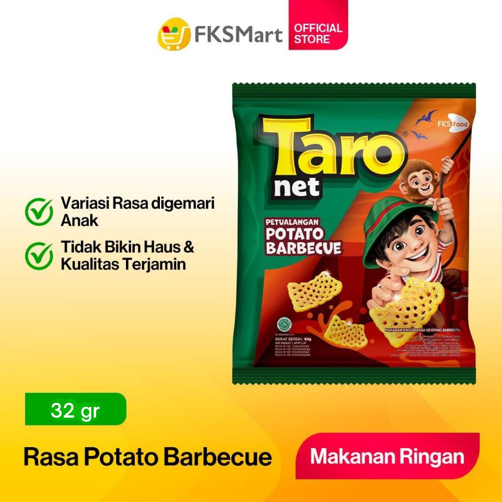 Jual Taro Net Potato BBQ Medium Pack | Shopee Indonesia