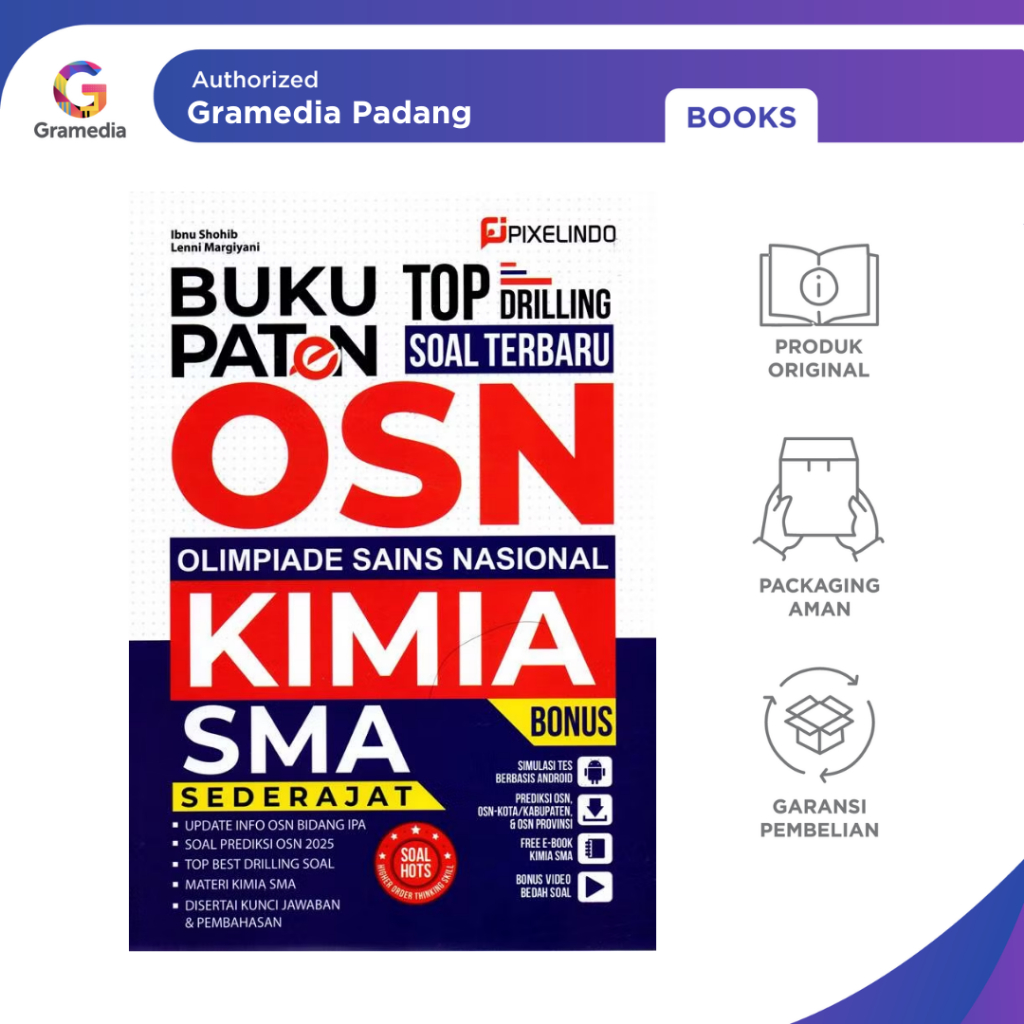 Jual Gramedia Padang - Buku Paten OSN Kimia SMA Sederajat | Shopee Indonesia