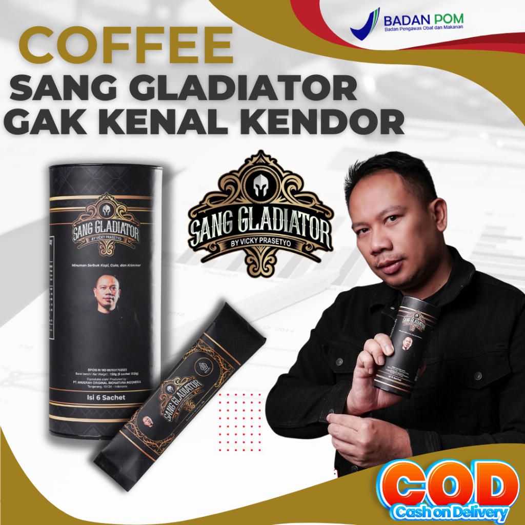 Jual KOPI SANG GLADIATOR COFFEE 1 Box ( 6 SACHET) | Shopee Indonesia