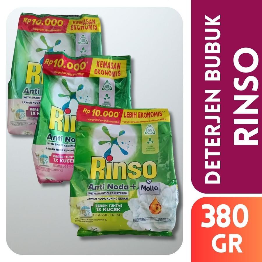 Jual Rinso Detergen Bubuk Anti noda+Molto 1.8Kg / 1.9Kg(5*380gr ...