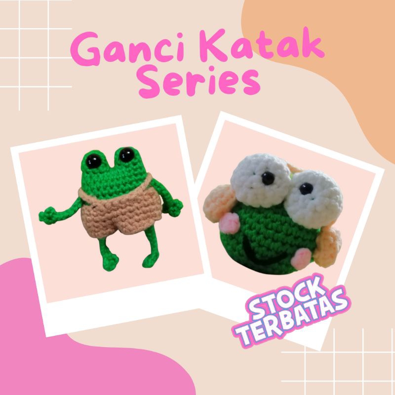 Jual Gantungan Kunci Rajut Katak Series – Keychain Amigurumi Handmade ...