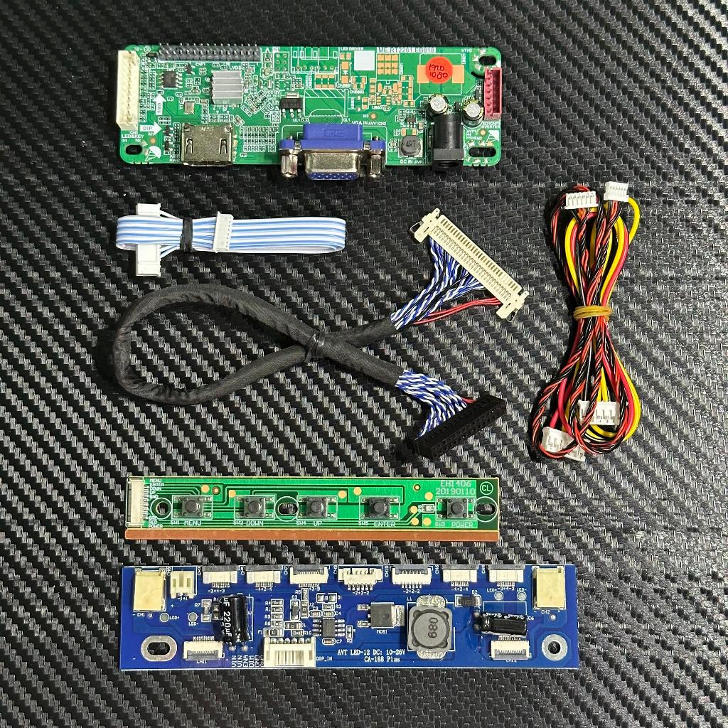 Jual Paket Board Monitor 1920x1080 FHD LVDS 30 Pin Input HDMI VGA Layar ...