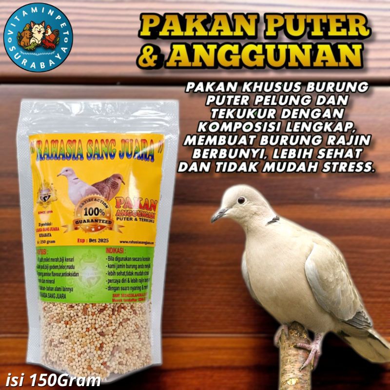 Jual PAKAN BURUNG PUTER PELUNG DAN TEKUKUR 250G - Rahasia sang juara ...