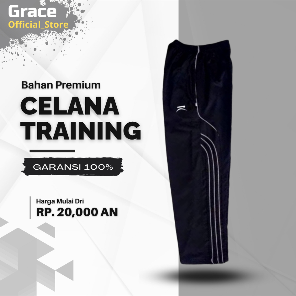 Jual Celana Olahraga Training Trening Joging Gym Pria Wanita Bahan ...