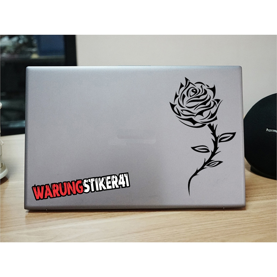 Jual stiker laptop bunga 2 sticker cutting custom keren | Shopee Indonesia