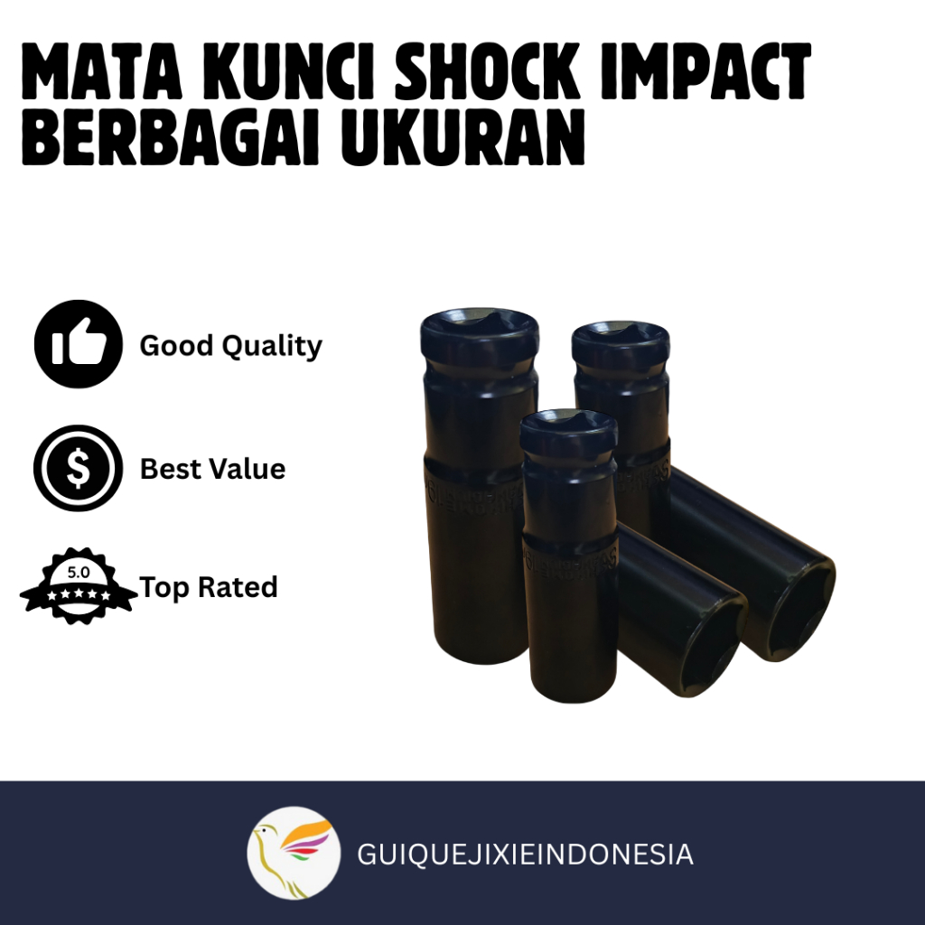 Jual Mata Shock Impact 1/2" Inch / Kunci Mata Sok Impact 1/2" Inch 8mm ...