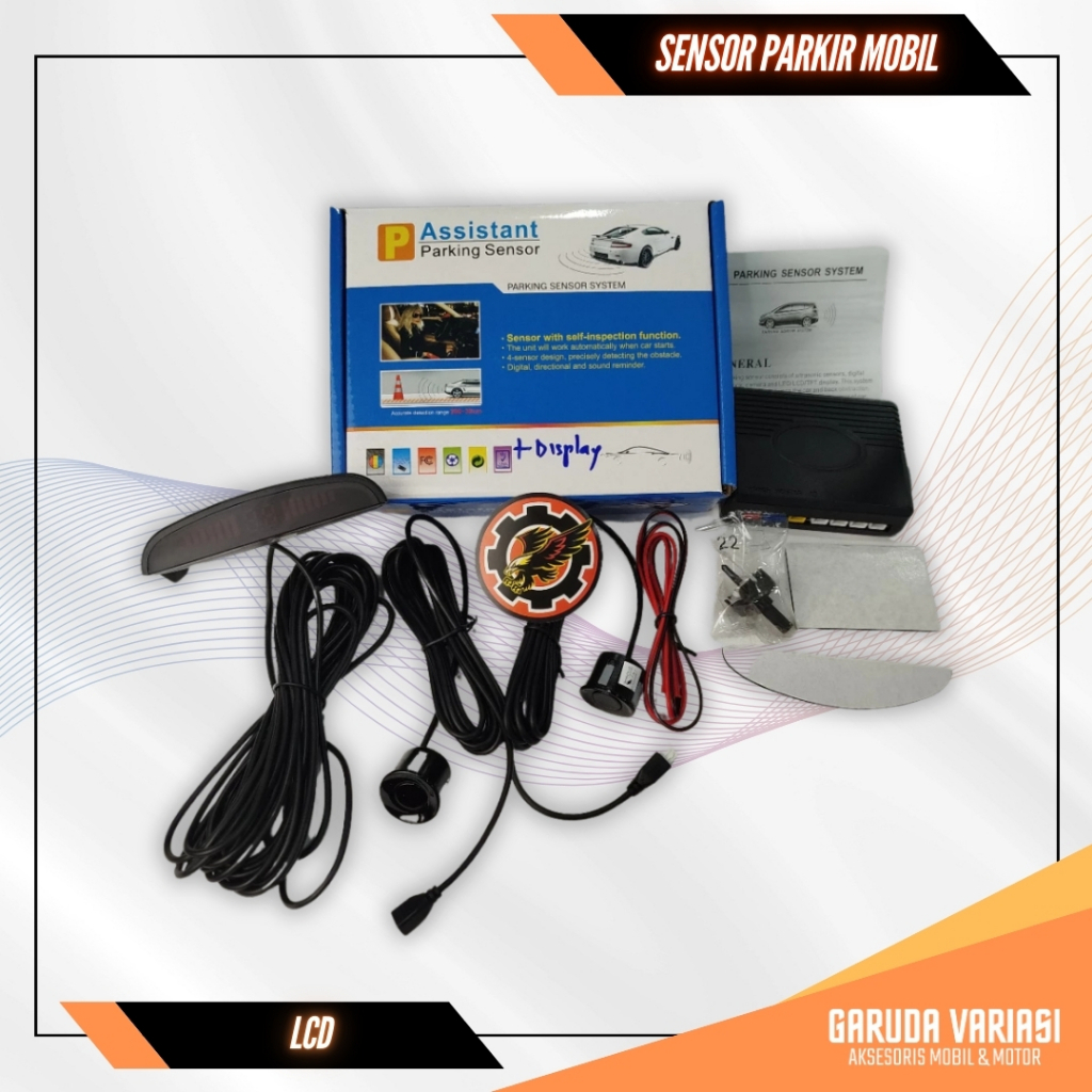 Jual Sensor Kamera Parkir Mobil LCD LENGKAP 2 Hitam | Shopee Indonesia