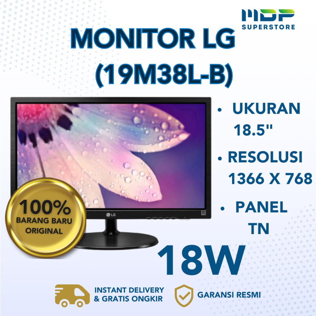 Jual LCD MONITOR LG 18.5" (19M38L-B) | Shopee Indonesia