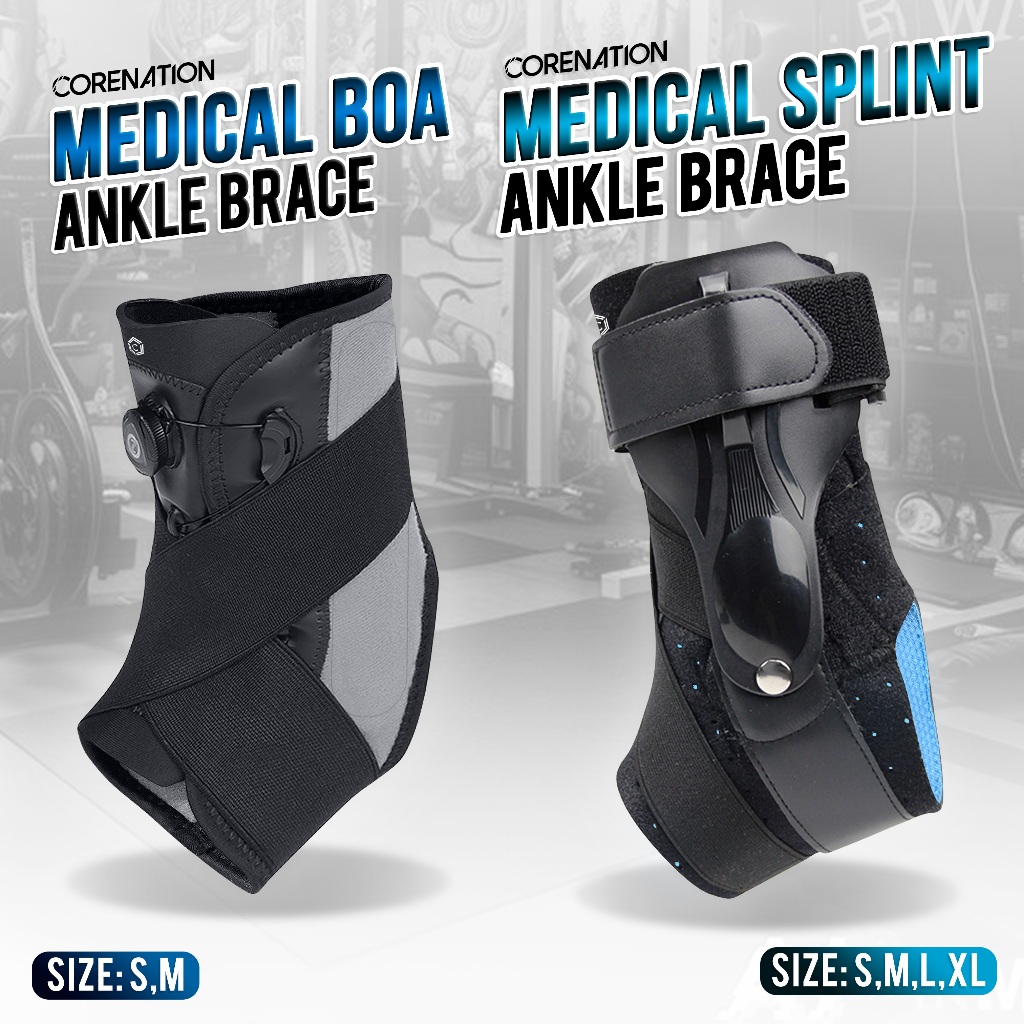 Jual CoreNation Ankle Brace Boa System Medical Splint Ankle Brace ...