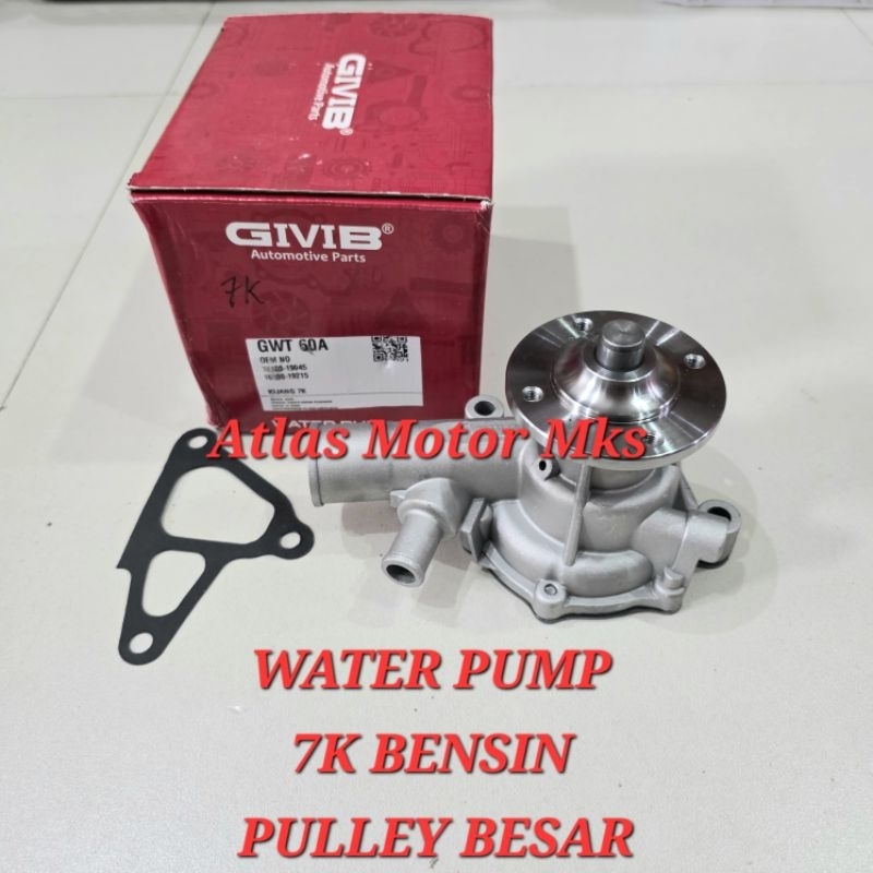Jual [1PC] WATER PUMP POMPA AIR TOYOTA 7K BENSIN / KIJANG EFI 1.800CC PULLY BESAR - GWT-60A ...